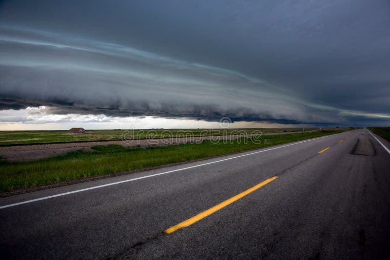 Prairie Storm Clouds Canada Stock Photo - Image of canada, rural: 205919006