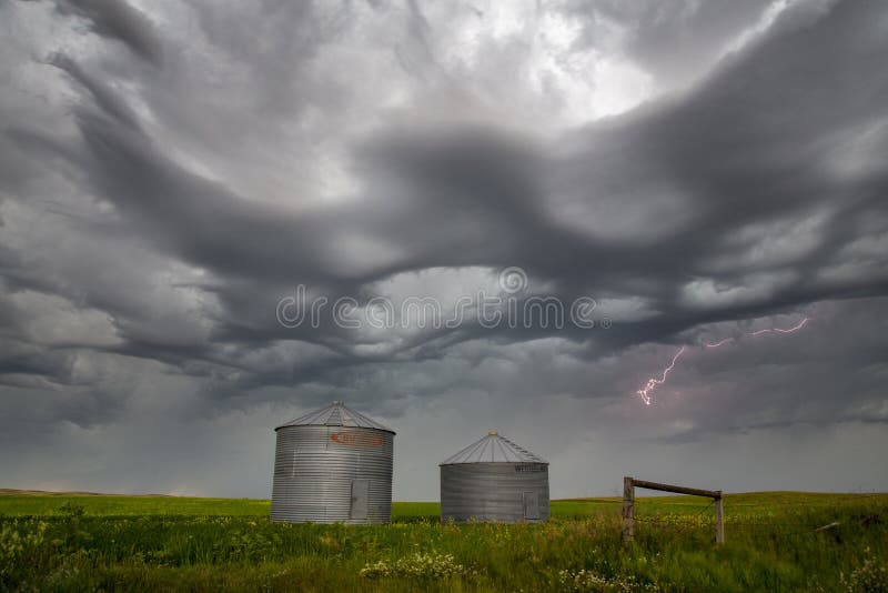 Prairie Storm Clouds stock image. Image of powerful - 237903535