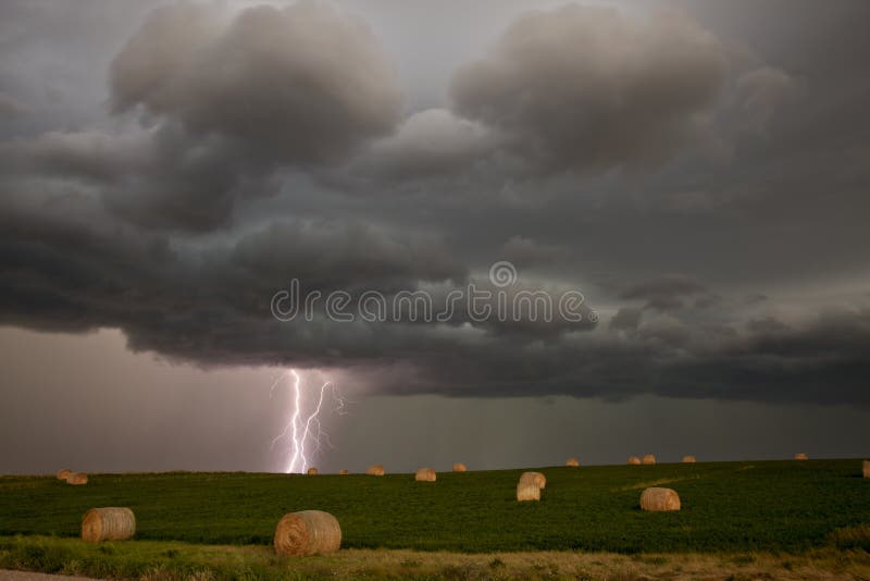 Prairie Storm Clouds stock photo. Image of natural, strike - 35501128