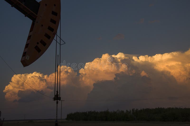 Prairie Storm Clouds stock image. Image of thunder, prairie - 126444683