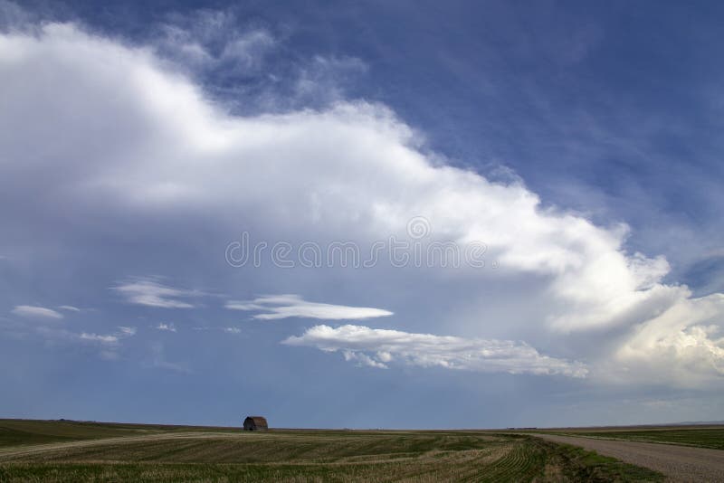 Prairie Storm Clouds stock photo. Image of scenery, cloud - 150158858