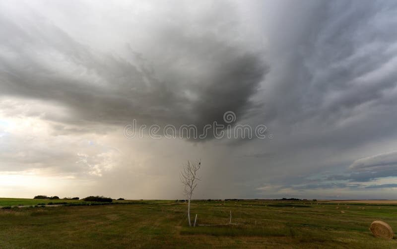 Prairie Storm Clouds stock photo. Image of thunderstorm - 269772374