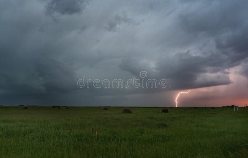 Prairie Storm Clouds stock image. Image of gloomy, tornadic - 269772591