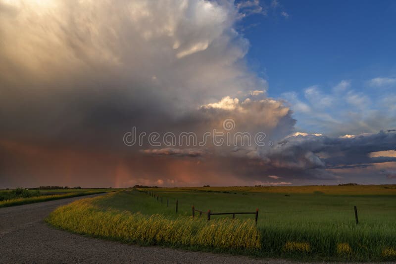 Prairie Storm Clouds stock image. Image of thunderstorm - 269772647