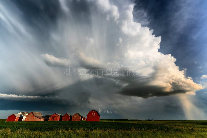 Prairie Storm Clouds stock photo. Image of thunderstorm - 269772864