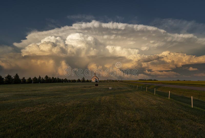 Prairie Storm Clouds stock image. Image of thunderstorm - 269773057
