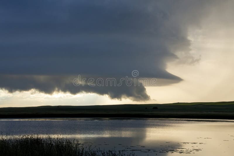 Prairie Storm Clouds stock image. Image of scenes, summer - 269773179