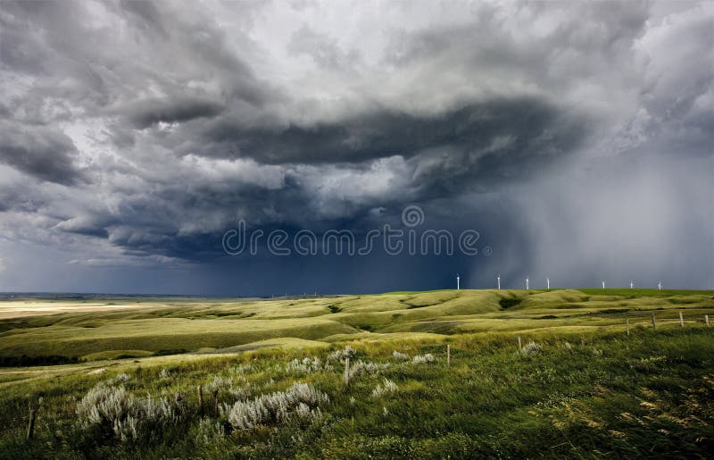 Prairie Storm Saskatchewan stock photo. Image of landscape - 113590484