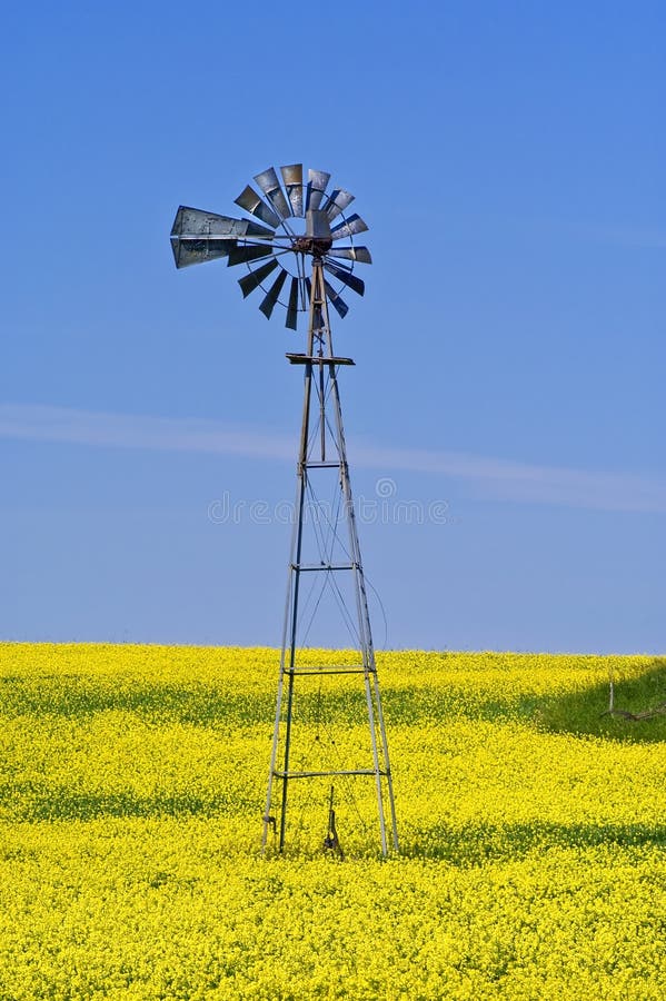 Prairie Windmill stock image. Image of windmill, farming - 4017741