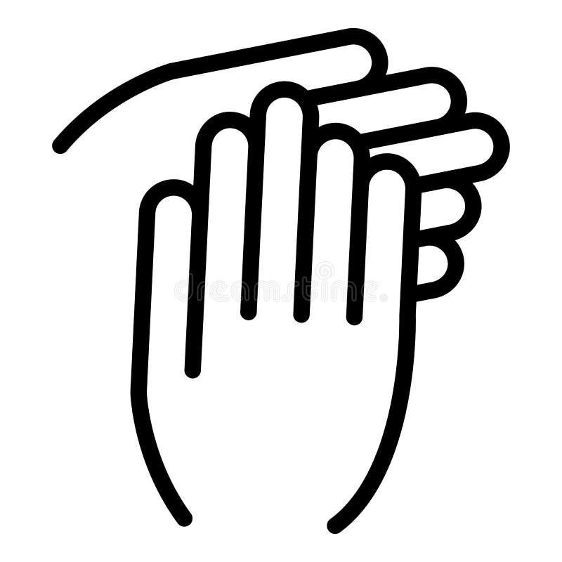 Culture Handclap Icon Outline Vector. Applause Hand Clap Stock Vector ...