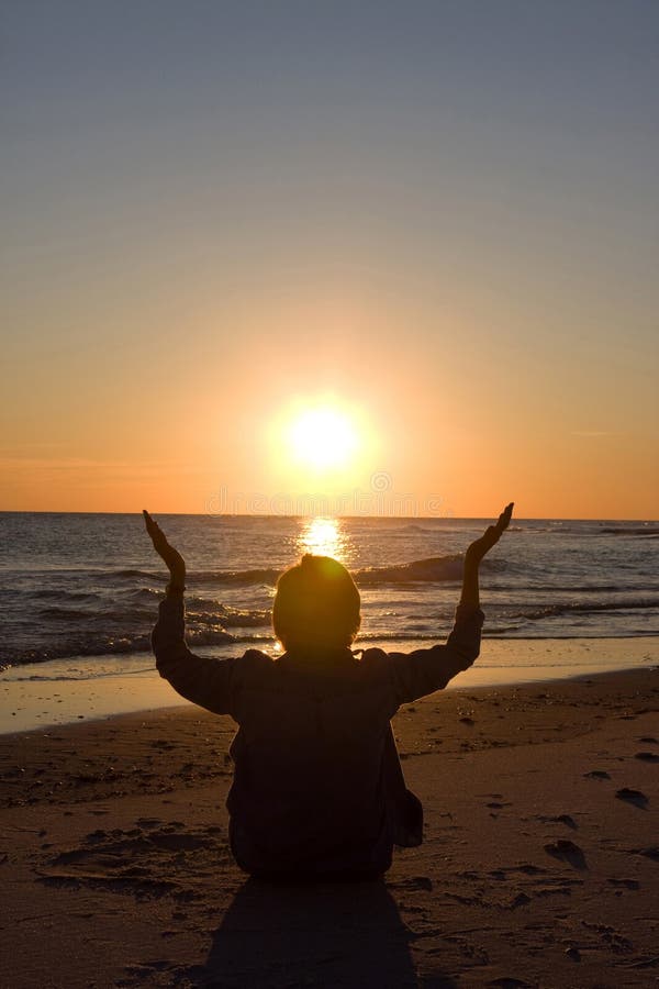 Praise and Worship stock image. Image of raised, sunset - 11777583
