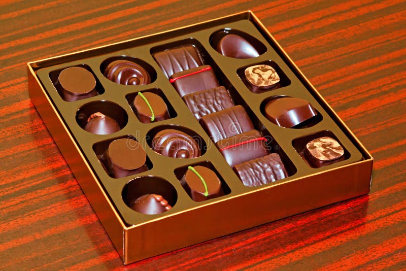 Praline box stock image. Image of treat, pralines, cacao - 18985743