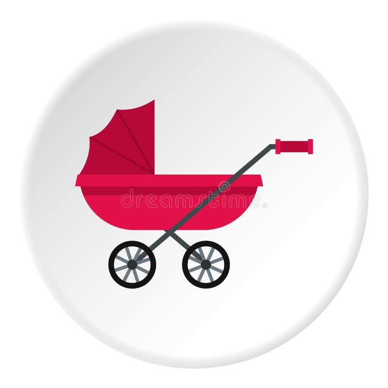 Pram icon in outline style stock vector. Illustration of decoration ...