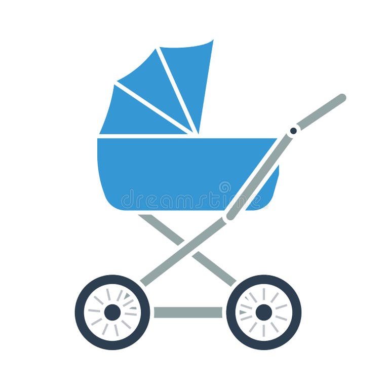 Pram icon stock vector. Illustration of mommy, parent - 142054768