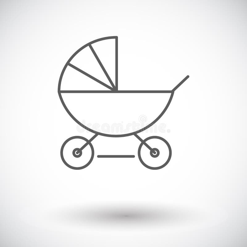 Pram icon stock vector. Illustration of childbirth, element - 92418571