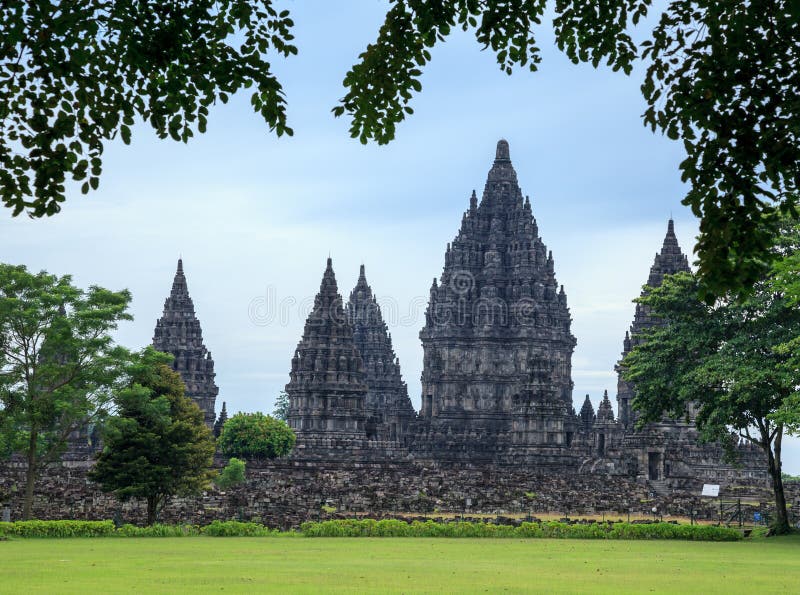 Candi Prambanan - Hindu Temple Compound - Java Stock Image - Image of ...