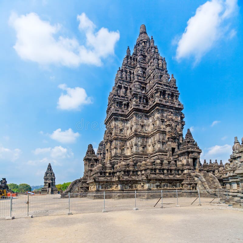 Prambanan Hindu Temple Yogyakarta Java, Indonesia Stock Image - Image ...
