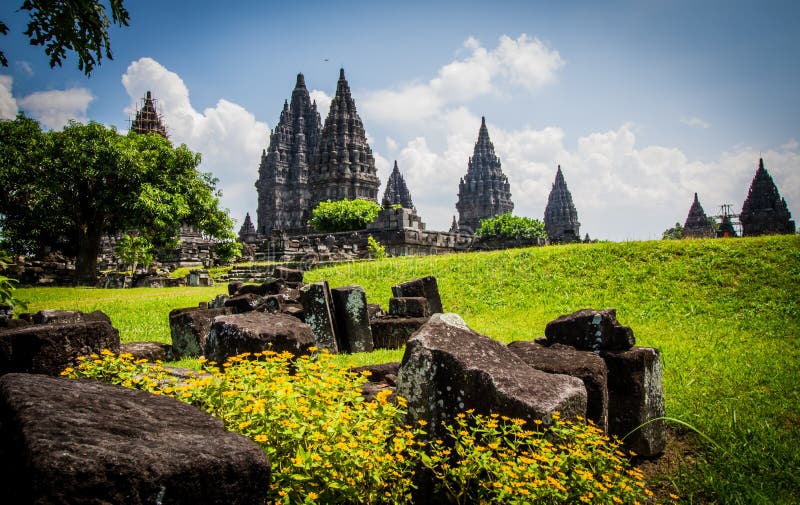 Prambanan tempel fotografering för bildbyråer. Bild av indonesisk ...