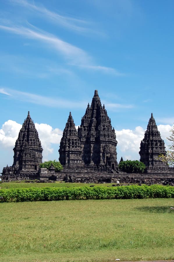 Prambanan-Tempel Auf Java-Insel, Indonesien Stockbild - Bild von ...