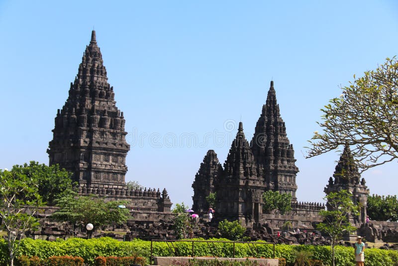 Prambanan-Tempel Nahe Yogyakarta Auf Java-Insel Indonesien ...