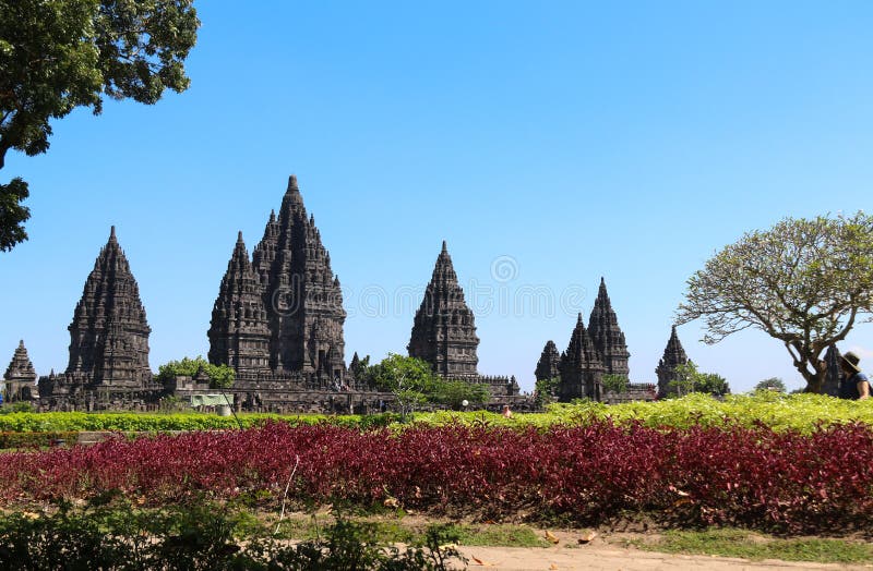 Prambanan-Tempel Nahe Yogyakarta Auf Java-Insel Indonesien ...