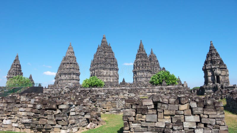 Prambanan temple compounds stock image. Image of civilization - 17606779