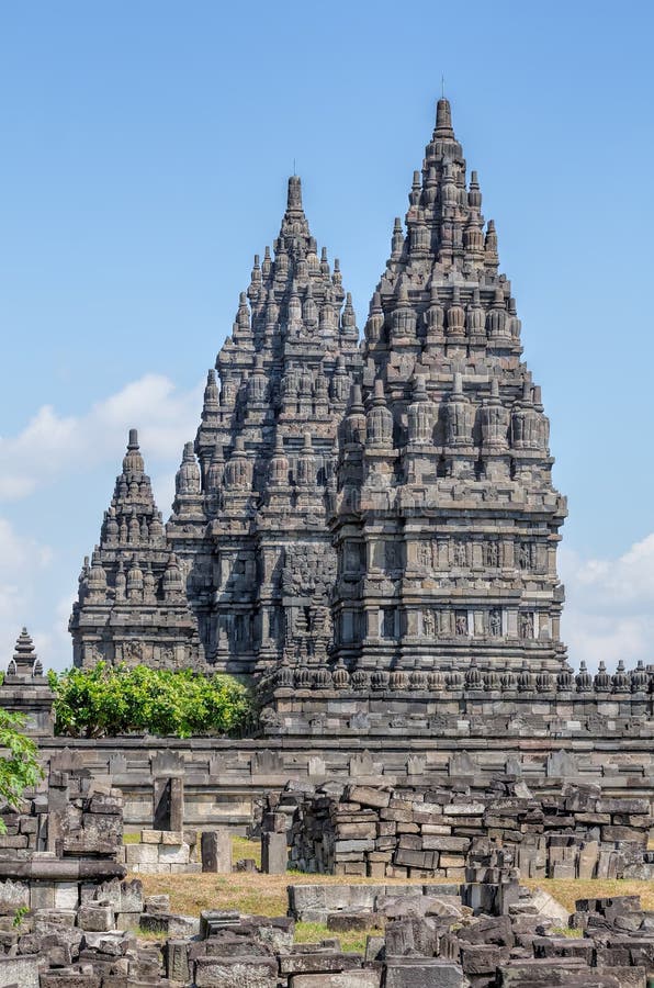 Prambanan Temple in Java in Indonesia Stock Photo - Image of jogyakarta ...