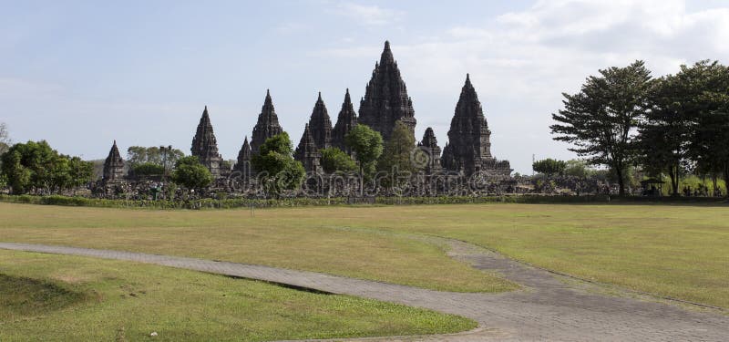 Prambanan temple in Java stock photo. Image of landmark - 113550830