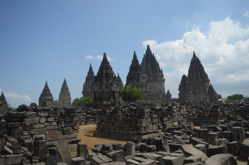 Prambanan Temple Most Beautiful Architecture Stock Photo - Image of ...
