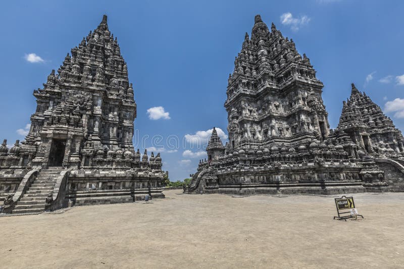 Prambanan Temple Near Yogyakarta on Java Island, Indonesia Stock Photo ...