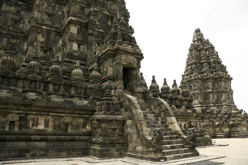 Prambanan Temple Ruins Java Indonesia Stock Photo - Image of monument ...