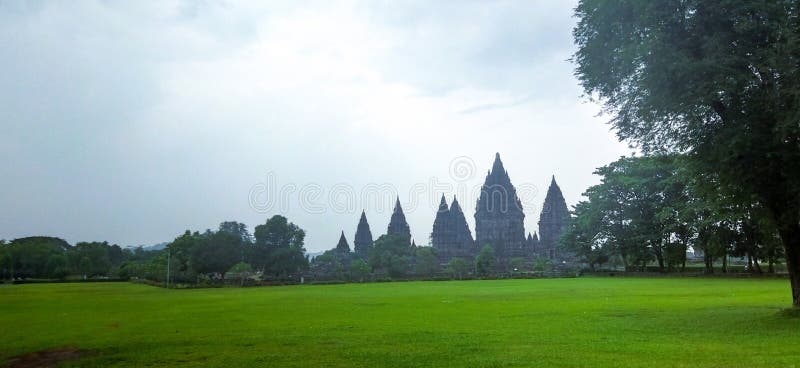 Prambanan Temple from Multiple Angles, Showcasing Its Towering Spires ...