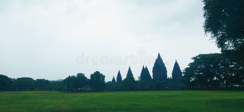 Prambanan Temple from Multiple Angles, Showcasing Its Towering Spires ...