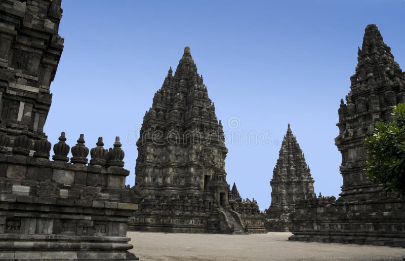 Prambanan Temples Yogyakarta Java Indonesia Stock Photo - Image of ...