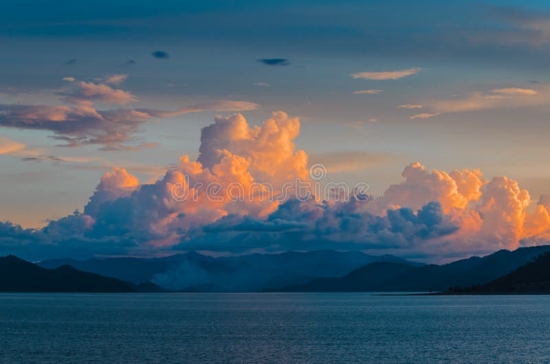 Pranburi dam Thailand stock photo. Image of atmosphere - 43572498