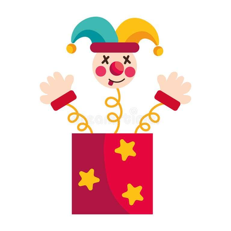 Prank Box Fools Day Celebration Stock Vector - Illustration of cartoon ...