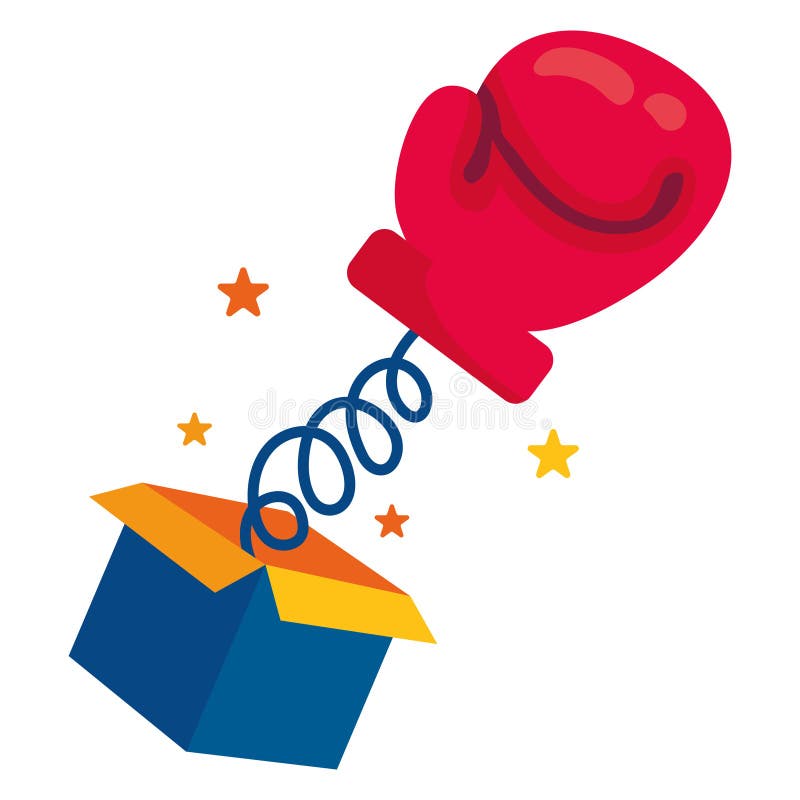 Prank box fools day party stock vector. Illustration of joker - 295770114