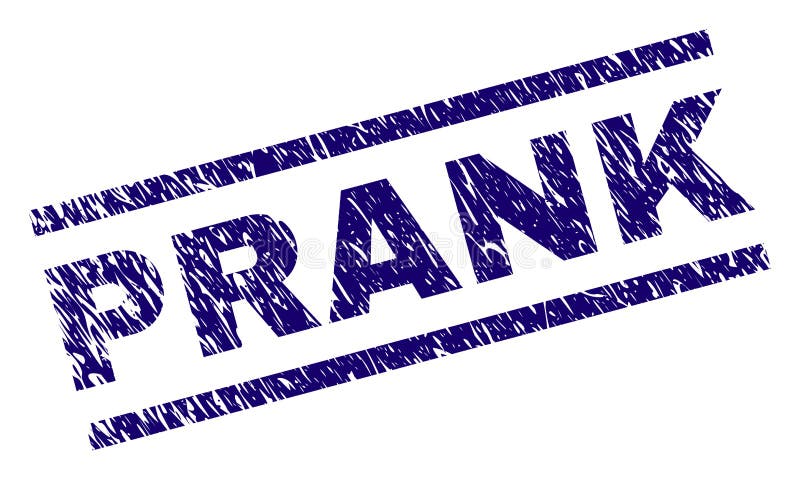 Scratched Textured PRANK Stamp Seal Stock Vector - Illustration of ...