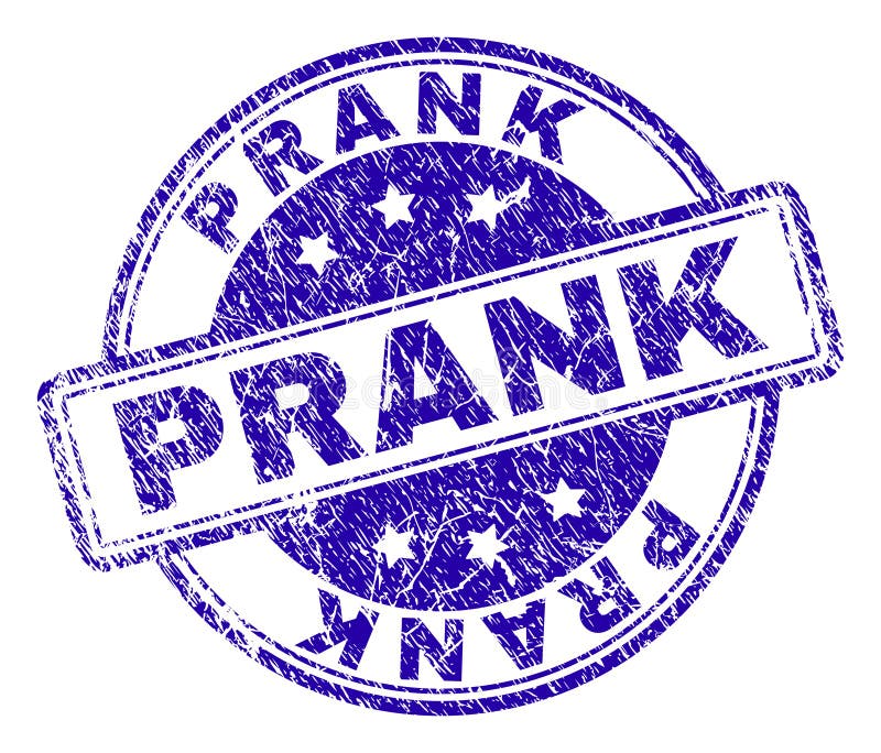 Scratched Textured PRANK Stamp Seal Stock Vector - Illustration of aged ...