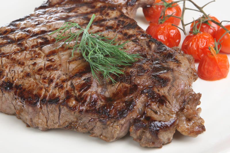 Pranzo Della Bistecca Di Groppa Immagine Stock - Immagine di vite ...