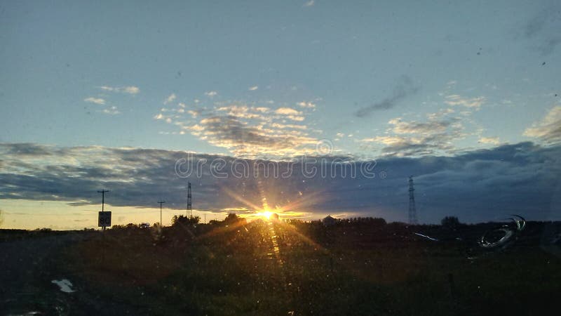 Prarie sundown stock image. Image of sundown, place - 127067267