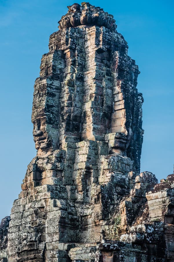 Prasat Bayon Temple Angkor Thom Cambodia Stock Image - Image of khmer ...