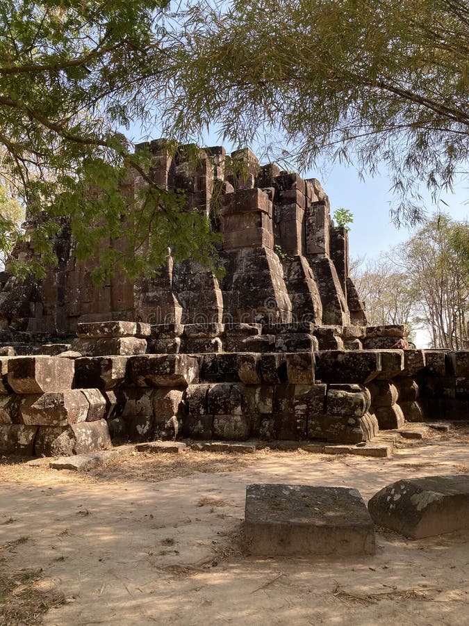Prasat Phu Phek in Sakon Nakhon Stock Image - Image of monastery ...