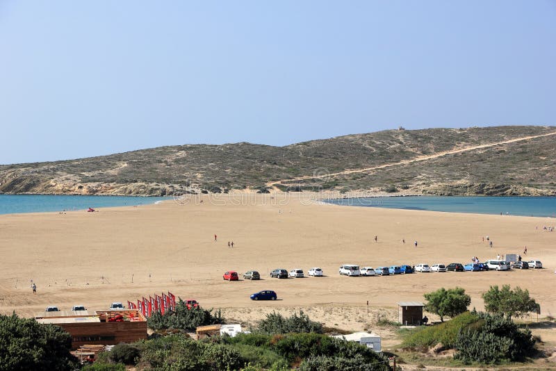 Prasonisi, Rhodos, Griechenland Stockbild - Bild von sommer, meer: 71988555