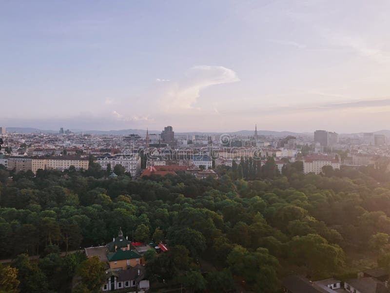 The Prater Tower Praterturm in Prater Park, Vienna, Austria. Editorial ...