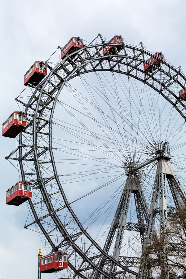 Prater Wheel, Vienna, Austria Stock Photo - Image of excitement ...