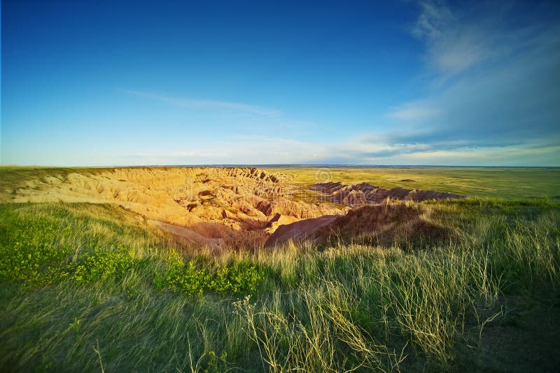Prateria del Sud Dakota immagine stock. Immagine di prateria - 33977345