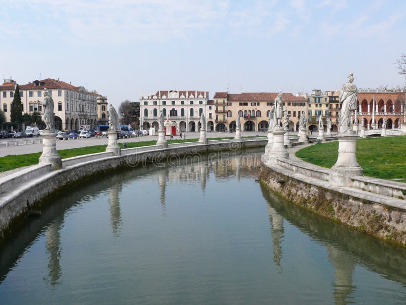 Padova, Italy - August 24, 2017: Plaza De Prato Della Valle In Padua ...