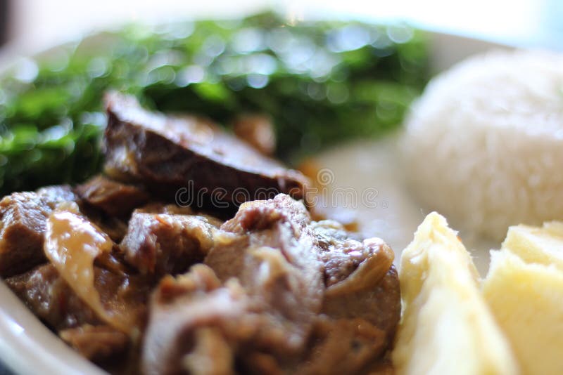 Prato de comida stock image. Image of meal, baking, food - 262563233