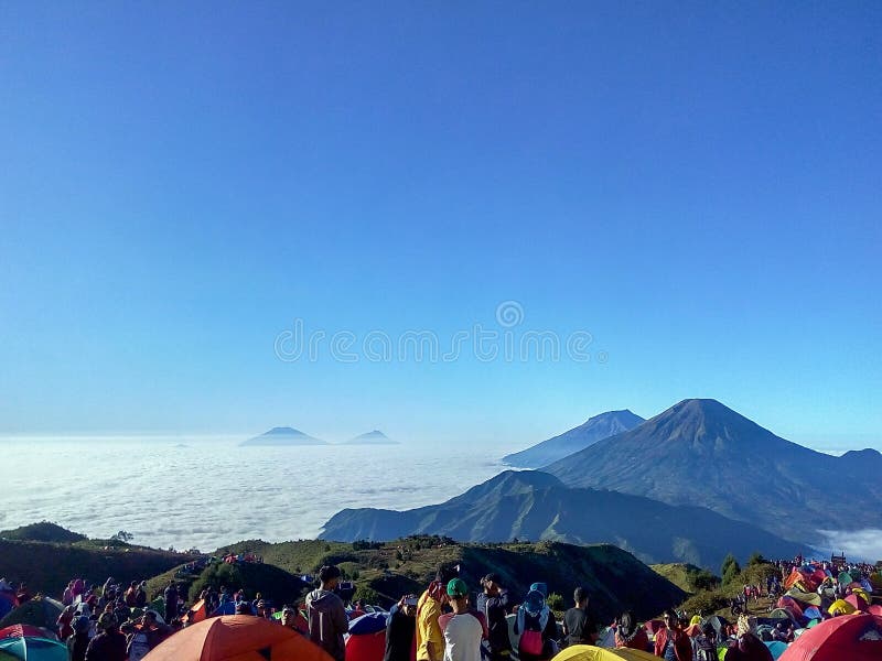 Prau Mountain View from Wonosobo, Indonesia Editorial Stock Photo ...